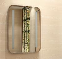 China Defogger Vanity Mirror With Lights Time Display Touch Screen Wall Mirror for sale