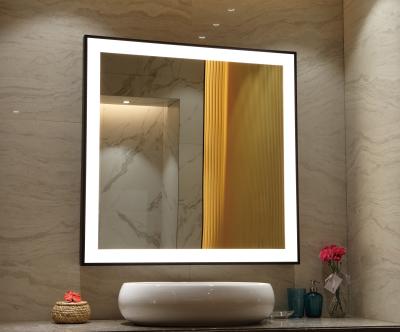 China LED Wall Mounted Dressing Mirror With Lights High Definition For Hotel for sale