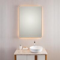 China Custom Wall Mounted Vanity Mirror With Lights Fog Proof Led Backlit Bathroom Mirror for sale