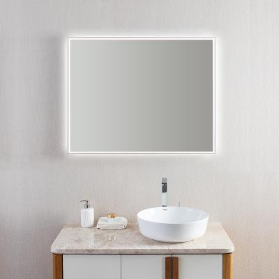 China Memory Function Vanity Mirror With Led Lights Modern Design Touchable Screen for sale