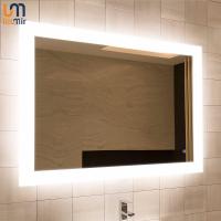 China Wall Mounted Heating Pad LED Mirror with 5mm Polished Silver and Optional Light Color for sale