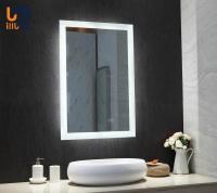 China Wall Mounted Heating Pad LED Mirror with 5mm Polished Silver and Optional Light Color for sale