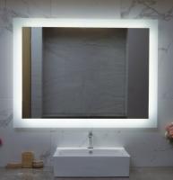 China Touch Sensor Ice-flower Bathroom Illuminated Wall Mount LED Vanity Makeup LED Mirror for sale