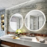 China Smart Wifi LED Illuminated Large Round Bathroom Vanity Mirror for Custom Modern Luxury for sale