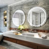 China Smart Wifi LED Illuminated Large Round Bathroom Vanity Mirror for Custom Modern Luxury for sale