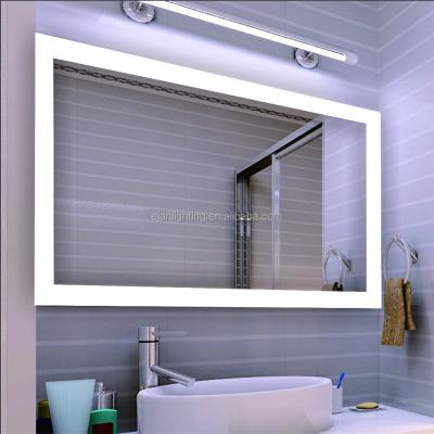 China Hotel Must Have Large Wall Mounted Bathroom Mirror With Light And 50/60HZ Voltage for sale