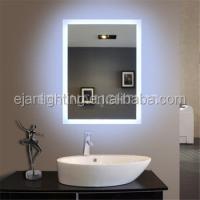China Hotel Must Have Large Wall Mounted Bathroom Mirror With Light And 50/60HZ Voltage for sale