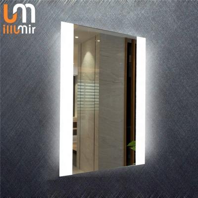 China 5mm Copper Free and Fingerprint Free Mirror Glass Rectangle for Hotel Project Bathroom for sale