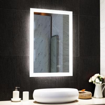 China Customized Rectangle LED Bathroom Mirror with Touch Sensor Switch and Waterproof Design for sale