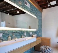 China IP44 Rated LED Touch Screen Wash Basin Mirror with Backlit Light and ETL CETL CE RoHS for sale