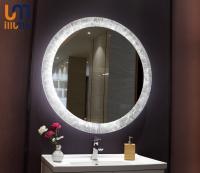 China Clear Smart Adjusting Dimming and Color Temperature Round Decorative Wall Mounted Bathroom LED Mirror for sale