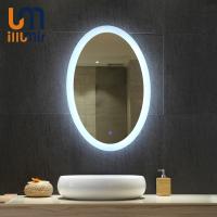 China Clear Smart Adjusting Dimming and Color Temperature Round Decorative Wall Mounted Bathroom LED Mirror for sale