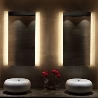 China Beauty Salon Illuminated LED Bathroom Mirror Customizable With 24VDC Lighting for sale