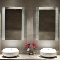 China Beauty Salon Illuminated LED Bathroom Mirror Customizable With 24VDC Lighting for sale