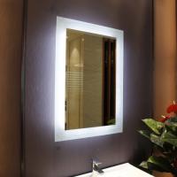 China Hotel Bathroom Luxury LED Lit Up Mirror with Wall Mounted Installation and Equipped Light for sale