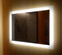 China Hotel Bathroom Luxury LED Lit Up Mirror with Wall Mounted Installation and Equipped Light for sale