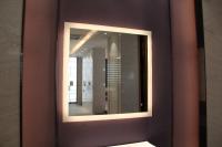 China Hotel Bathroom Luxury LED Lit Up Mirror with Wall Mounted Installation and Equipped Light for sale