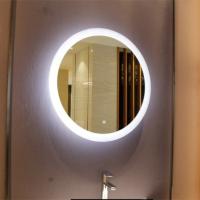 China Replaceable Round Backlit Bathroom Mirror Fog Resistant For Hospitality Industry for sale