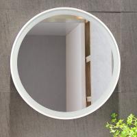 China Upgrade Your Home Decor with Large Custom Round Wall Mirror in White Framed Furniture for sale
