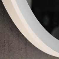 China Upgrade Your Home Decor with Large Custom Round Wall Mirror in White Framed Furniture for sale