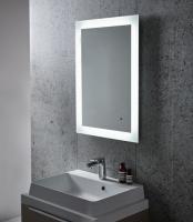 China Square Wall Mounted Fog Free Shower Magnifying Mirror With Light Mirror Size 500x700mm for sale