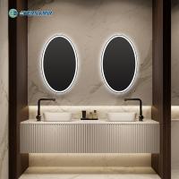 China Hotel Bathroom Accessories Round Wall Barber Station Fogless Shower Mirror Design for sale