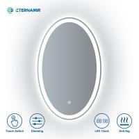 China Hotel Bathroom Accessories Round Wall Barber Station Fogless Shower Mirror Design for sale