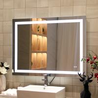 China Bathroom Vanity Round Metal Frame Mirror With Replaceable 2835 SMD LED Strip Lighting for sale