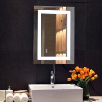 China Bathroom Vanity Round Metal Frame Mirror With Replaceable 2835 SMD LED Strip Lighting for sale