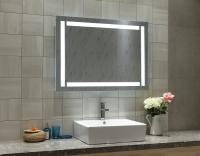 China Modern Luxury Style IP44 Touch Demmer LED Bulbs Anti-fog Bathroom Illuminated LED Mirror with Speaker for sale
