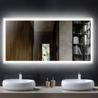 China Stainless Steel Bathroom Decorative Wall Mirror Cabinet With Light CCT 2700K-6000K for sale