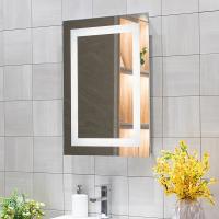 China Living Room Illuminated Rectangle Shaving Shower Room Bathroom Mirrors With Touch Switch for sale