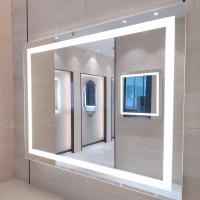 China Large Size Custom LED Bathroom Mirror with Defogger Modern Design and AC110-277V Voltage for sale