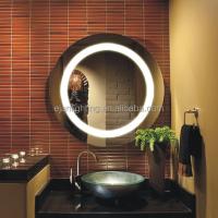China Wall Mounted Round Backlight Mirror for Bathroom 5mm Environmental Silver Mirror for sale