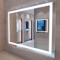 China Modern Vanity IP44 Rated LED Lighted Hotel Backlit Bathroom Mirror with Design Style for sale