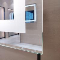 China Modern Vanity IP44 Rated LED Lighted Hotel Backlit Bathroom Mirror with Design Style for sale