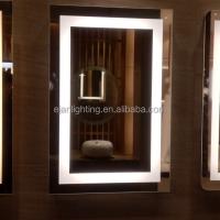China Illuminated Wall Mounted Bathroom LED Backlit Mirror with Demister and Illuminated for sale