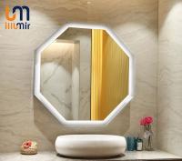 China 2700K-6000K Light Color LED Illuminated Mirror with Elegant Suspension Frame Design for sale