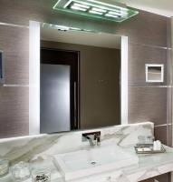 China Voltage 50/60Hz Rectangle Frameless LED Mirror for Wall Mounted Vanity Lighted Makeup for sale
