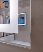 China 2700K-6000K CCT Hotel Decorative LED Wall Vanity Mirror With Lights Single Sided for sale