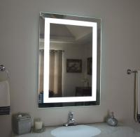 China Luxury Hotel Illuminated Frameless LED Lighted Mirror with High Output 5050 SMD LEDs for sale