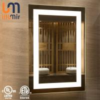 China Foshan ETERNA LED Clock Bathroom Mirror with Magnifying Function and 5 Years Guarantee for sale