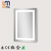 China Foshan ETERNA LED Clock Bathroom Mirror with Magnifying Function and 5 Years Guarantee for sale