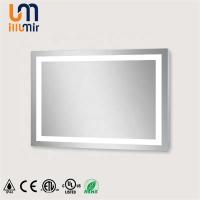 China Foshan ETERNA LED Clock Bathroom Mirror with Magnifying Function and 5 Years Guarantee for sale