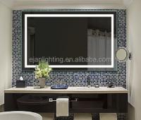China Wall Backlit Feature Rectangle Backlit Bath Light Mirror for Hotel ETL Certification for sale