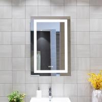 China Front Lighted Bathroom Smart Vanity LED Washroom Mirror for Home Modern Luxury Custom for sale