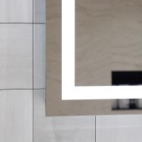 China Front Lighted Bathroom Smart Vanity LED Washroom Mirror for Home Modern Luxury Custom for sale