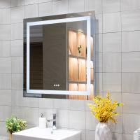 China Front Lighted Bathroom Smart Vanity LED Washroom Mirror for Home Modern Luxury Custom for sale