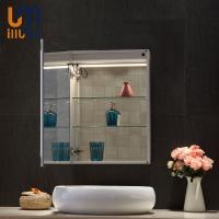 China Wall Mounted LED Lighted Bathroom Mirror Cabinet in Modern Style with Aluminum Chassis for sale