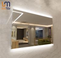 China Frameless Custom Light Modern Luxury Equipped with Light Smart LED Bath Vanity Mirror for sale